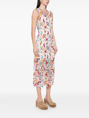 Etro Floral-lace Midi Dress