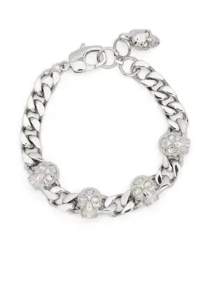 Alexander McQueen Skull Chain Bracelet - Silver