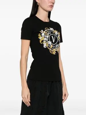 Versace Logo-print T-shirt - Black