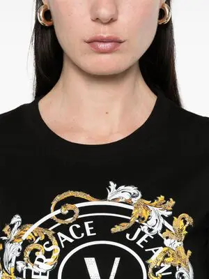 Versace Logo-print T-shirt - Black