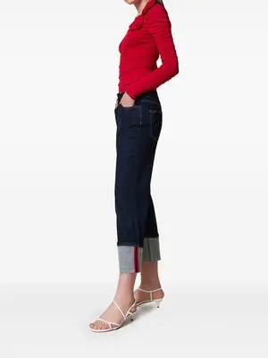 TWINSET Folded Cropped Jeans