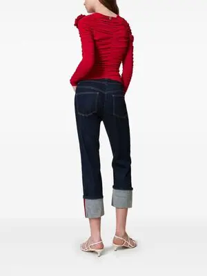 TWINSET Folded Cropped Jeans