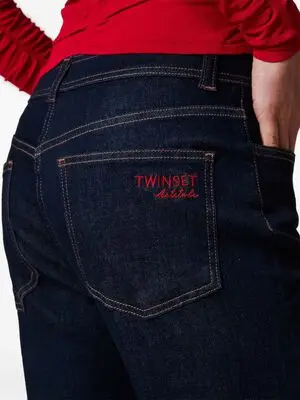 TWINSET Folded Cropped Jeans
