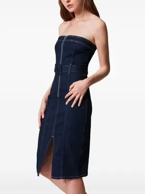 TWINSET Denim Bustier Dress