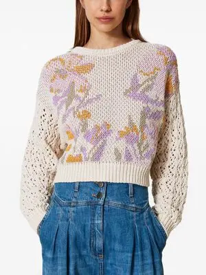 TWINSET Floral-jacquard Sweater