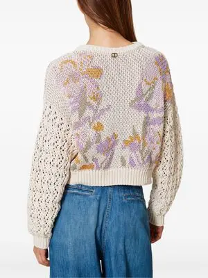 TWINSET Floral-jacquard Sweater