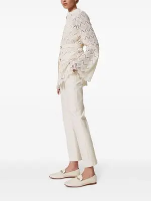 TWINSET Straight-leg Gabardine Trousers