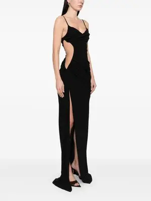 MUGLER Illusion Cut-out Gown