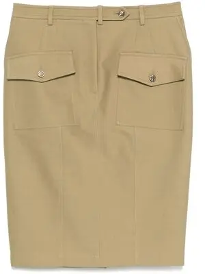TOM FORD Patch-pocket Midi Skirt - Green