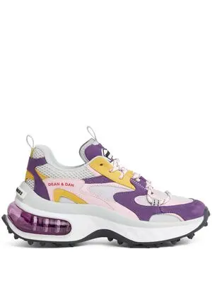 Dsquared2 Panelled Lace-up Sneakers - Purple