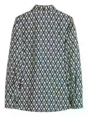 Valentino Garavani Toute La V Twill Shirt - Blue