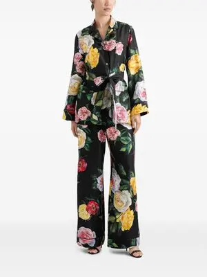 Dolce & Gabbana Floral-print Shirt - Black
