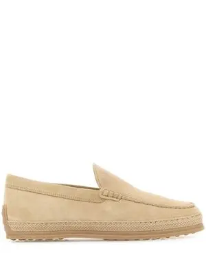 TOD'S Suede Loafers - Neutrals