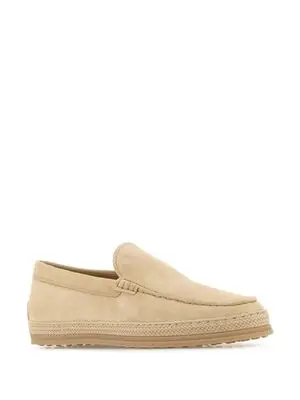 TOD'S Suede Loafers - Neutrals