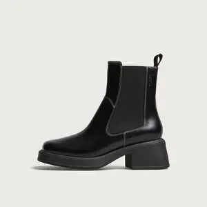 VAGABOND SHOEMAKERS Dorah Leather Ankle Boots - Black/white