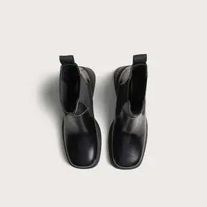 VAGABOND SHOEMAKERS Dorah Leather Ankle Boots - Black/white