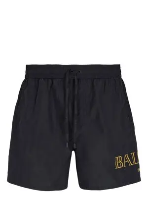 Balmain Logo-embroidered Swim Shorts