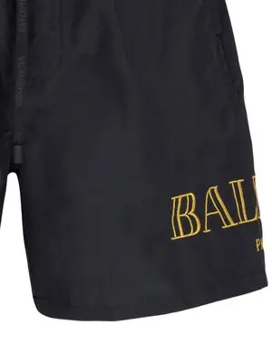 Balmain Logo-embroidered Swim Shorts