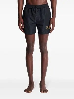 Balmain Logo-embroidered Swim Shorts