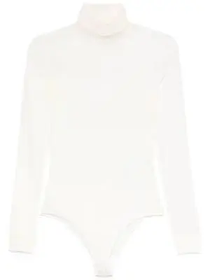 MAISON MARGIELA Semi-sheer Bodysuit - Neutrals