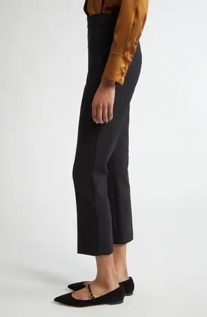 Max Mara Nepeta Virgin Wool Flare Leg Trousers