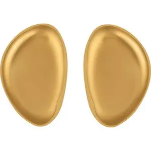 CHRISTINA CARUSO Small Oval Drop Earrings - 14k Gold