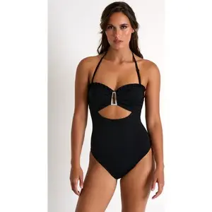 Shan Bandeau One-piece Swimsuit - Black