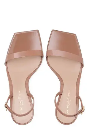 GIANVITO ROSSI Ribbon Stiletto 85 Sandals - Praline