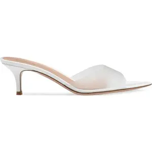 GIANVITO ROSSI Elle 55 Mules - White