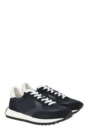 GIANVITO ROSSI Gravel Lace Up Sneakers - Blue