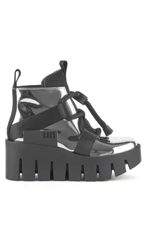 United Nude Grip Nomad Lo Platform Lug Bootie - Silver