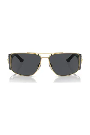 Versace Rectangle Sunglasses With Adjustable Nosepads
