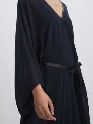 Halston Bell Sleeve Maxi Dress