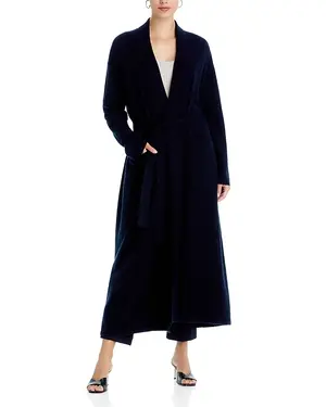 ARLOTTA Cashmere Blend Long Robe Exclusive - Black