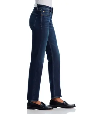 RE/DONE Slim Straight Crop Jeans