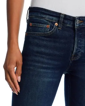 RE/DONE Slim Straight Crop Jeans