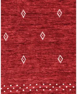 TIMELESS RUG DESIGNS Gabbeh Simi Area Rug, 3' X 5 - Red