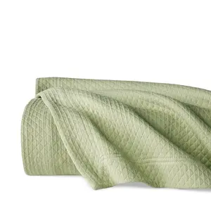 SFERRA Rombo Cotton Diamond Matelasse Coverlet, Twin Willow