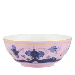 GINORI 1735 Oriente Italiano Antico Doccia Bowl - Pink/blue