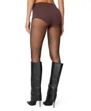 EDIKTED Ashlin Knit Micro Shorts