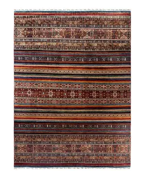 Bloomingdale'S Tribal M1999 Area Rug, 8'11 X 12'2 - Red