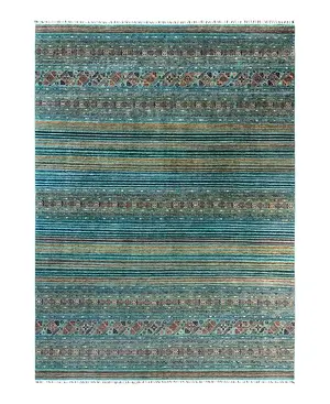 Bloomingdale'S Tribal M1999 Area Rug, 8'8 X 11'11 - Aqua