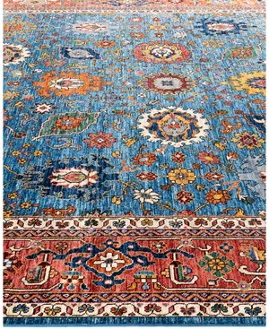 Bloomingdale'S Serapi M1999 Area Rug, 8'1 X 9'8 - Light/blue