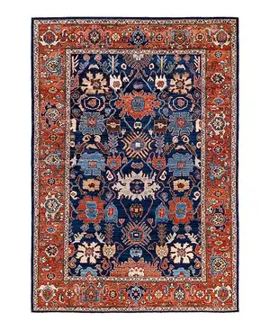 Bloomingdale'S Serapi M1999 Area Rug, 6'1 X 9 - Blue