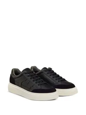 FERRAGAMO Gancini-embellished Sneakers - Black