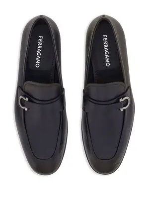 FERRAGAMO Gancini Plaque Loafers