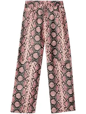 Camper Leather Trousers - Pink