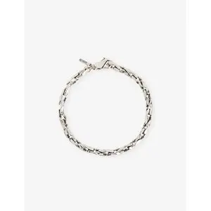 Emanuele Bicocchi Hammered Chain Sterling Bracelet - Silver