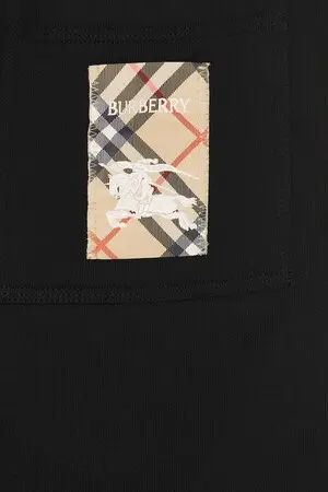 Burberry Shorts With Check Label