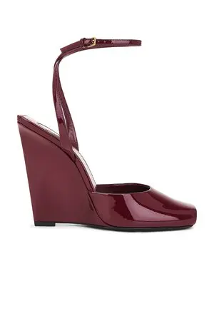 Wine Wedge Sandals